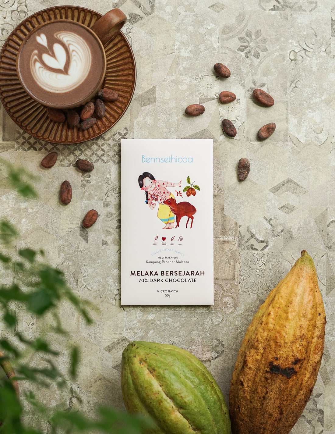 MELAKA BERSEJARAH 70% Kampung Panchor Malacca Dark Chocolate – Benns ...